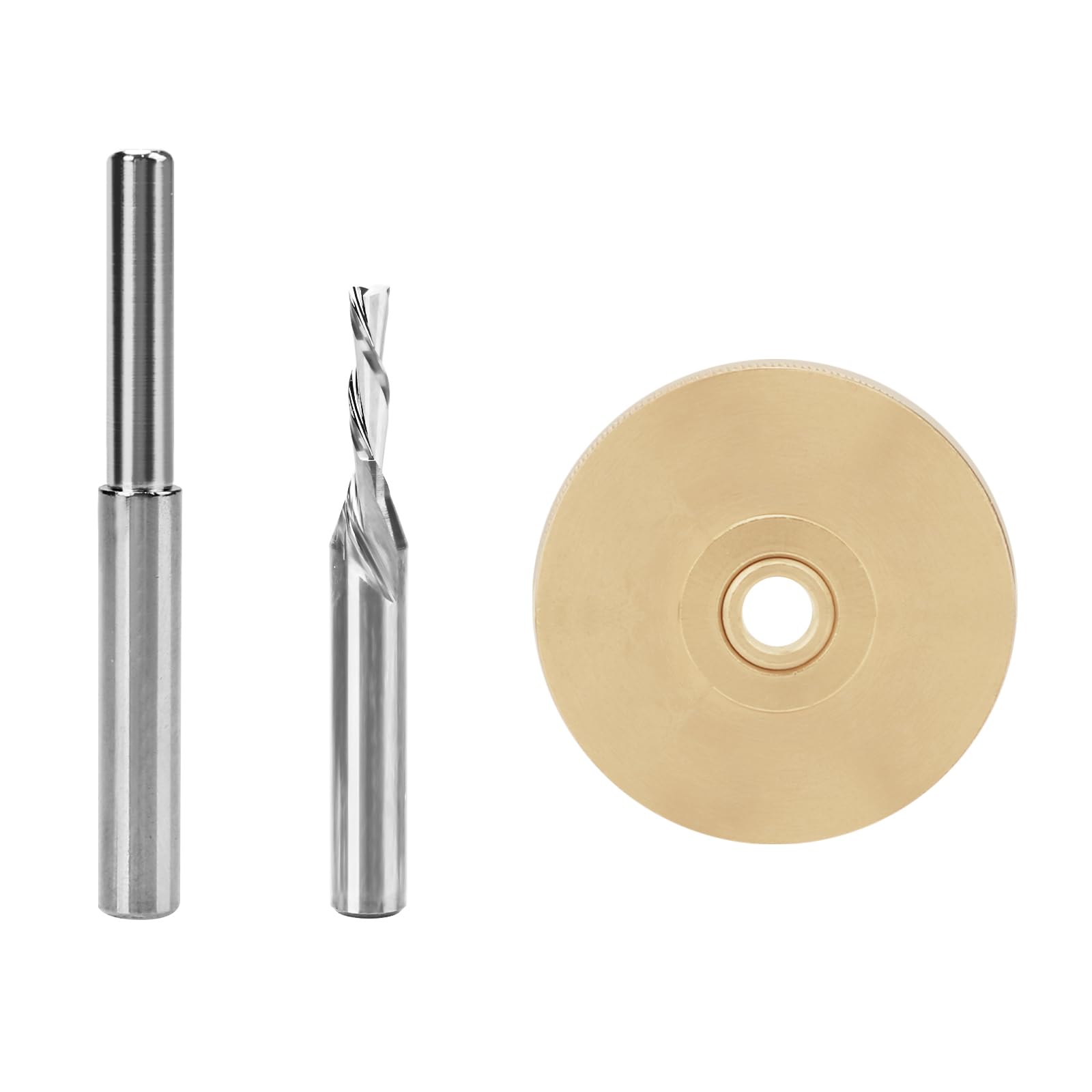 71333 Router Bits Solid Brass Inlay Kit for Powertec 1/4 Templates for ...