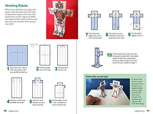 Japanese Paper Toys Kit: Origami Paper Toys that Walk, Jump, Spin ...