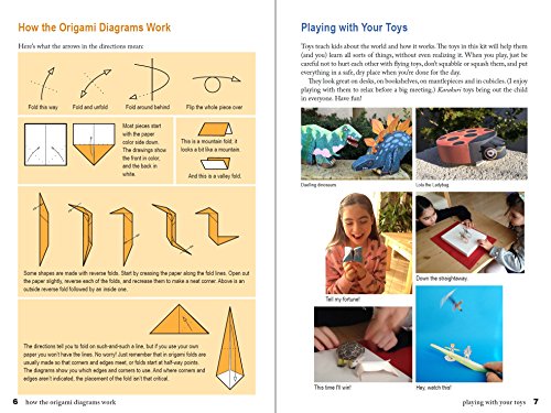 Japanese Paper Toys Kit: Origami Paper Toys that Walk, Jump, Spin ...