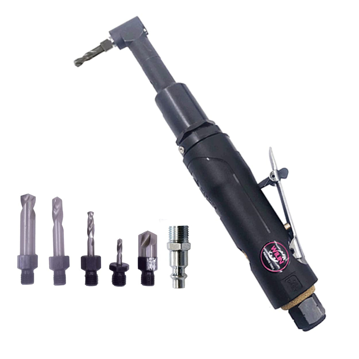 Air Threaded Drill Pneumatic Airplane Drill 1/4"-28 Chuck Size 0.3HP w ...