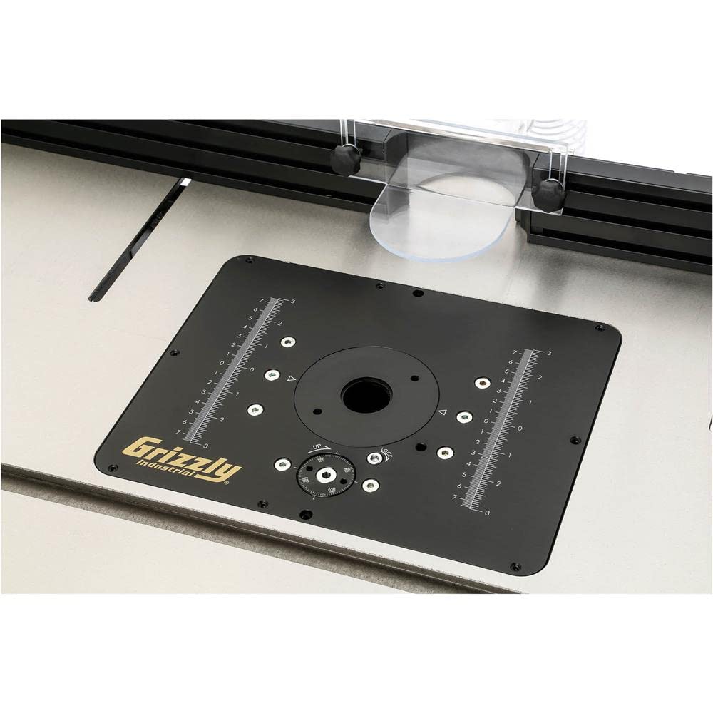 Grizzly Industrial T28781 - Router Table with Lift and Cast-Iron Wings ...