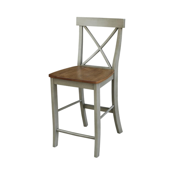 IC International Concepts International Concepts X-Back Counter Stool ...