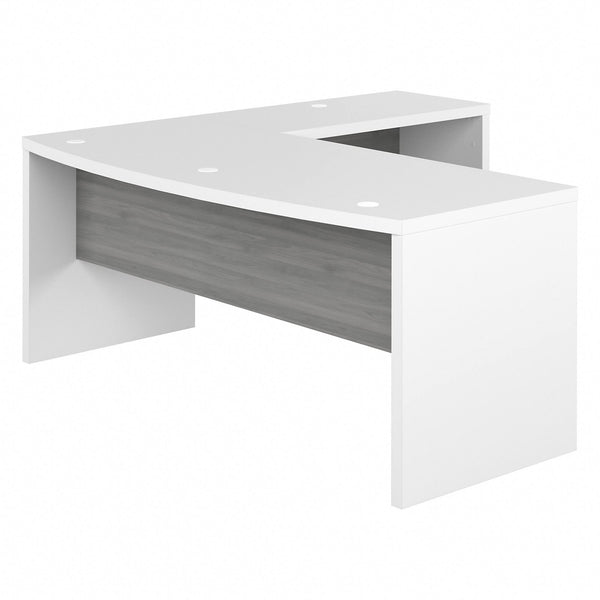 Bush Furniture L Shape Desk with Wire Management | Echo Collection Cor ...