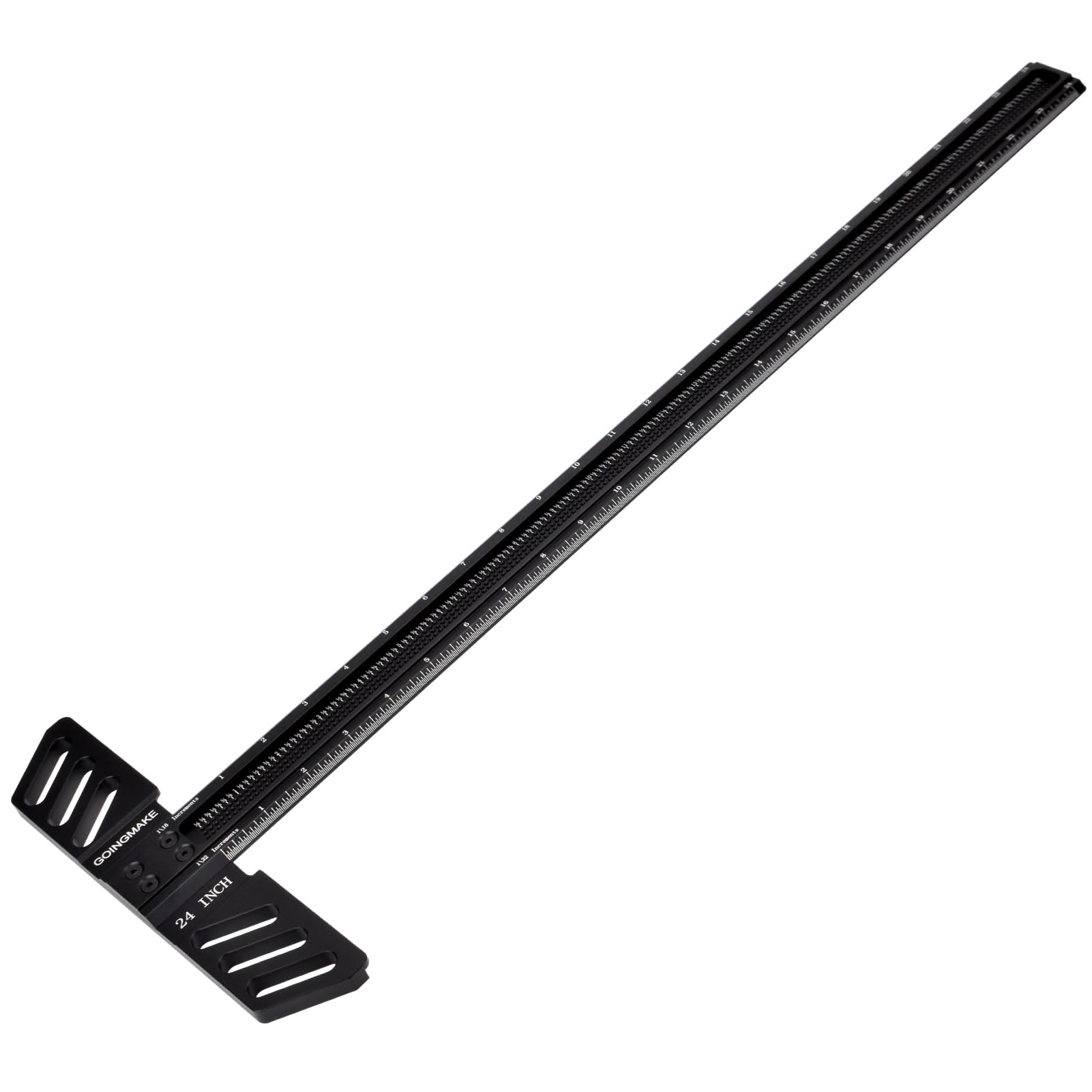 GOINGMAKE Woodworking T-Square 24 Inch Aluminum Alloy T Square Ruler 1/ ...