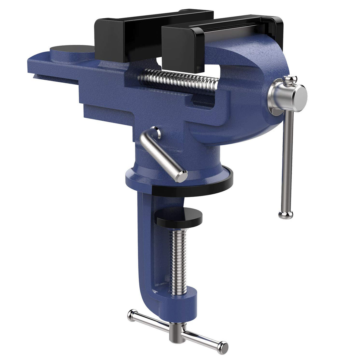 Nuovoware Table Vise 3 Inch, 360° Swivel Base Universal Home Vise Port ...