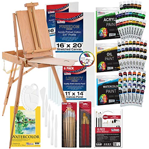 US ART SUPPLY 121-Piece Custom Artist Painting Kit with Coronado Sonoma ...