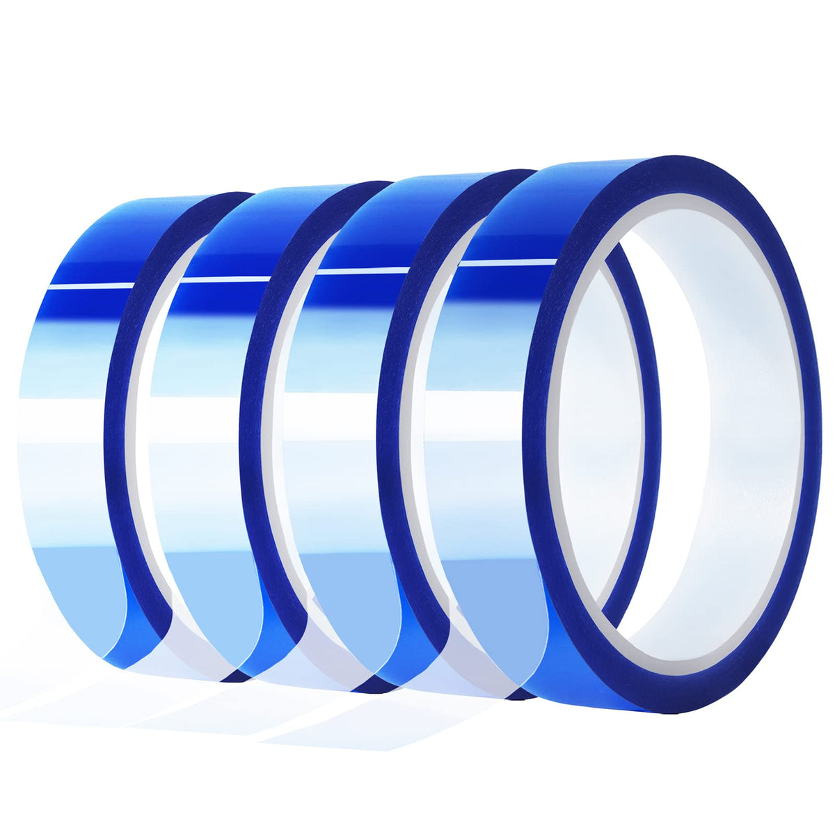 MEBMIK 4 Rolls 20mm x33m(108ft) Blue Heat Tape High Temperature Heat R ...
