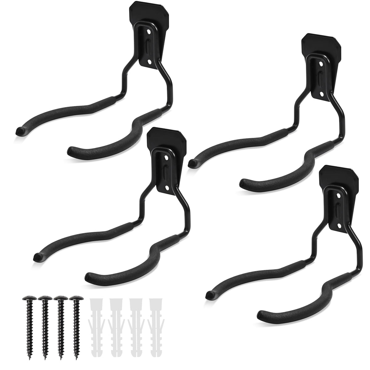 Heevir Garden Power Tool Hanger - 4Pcs Steel String Trimmer Holder Wal ...