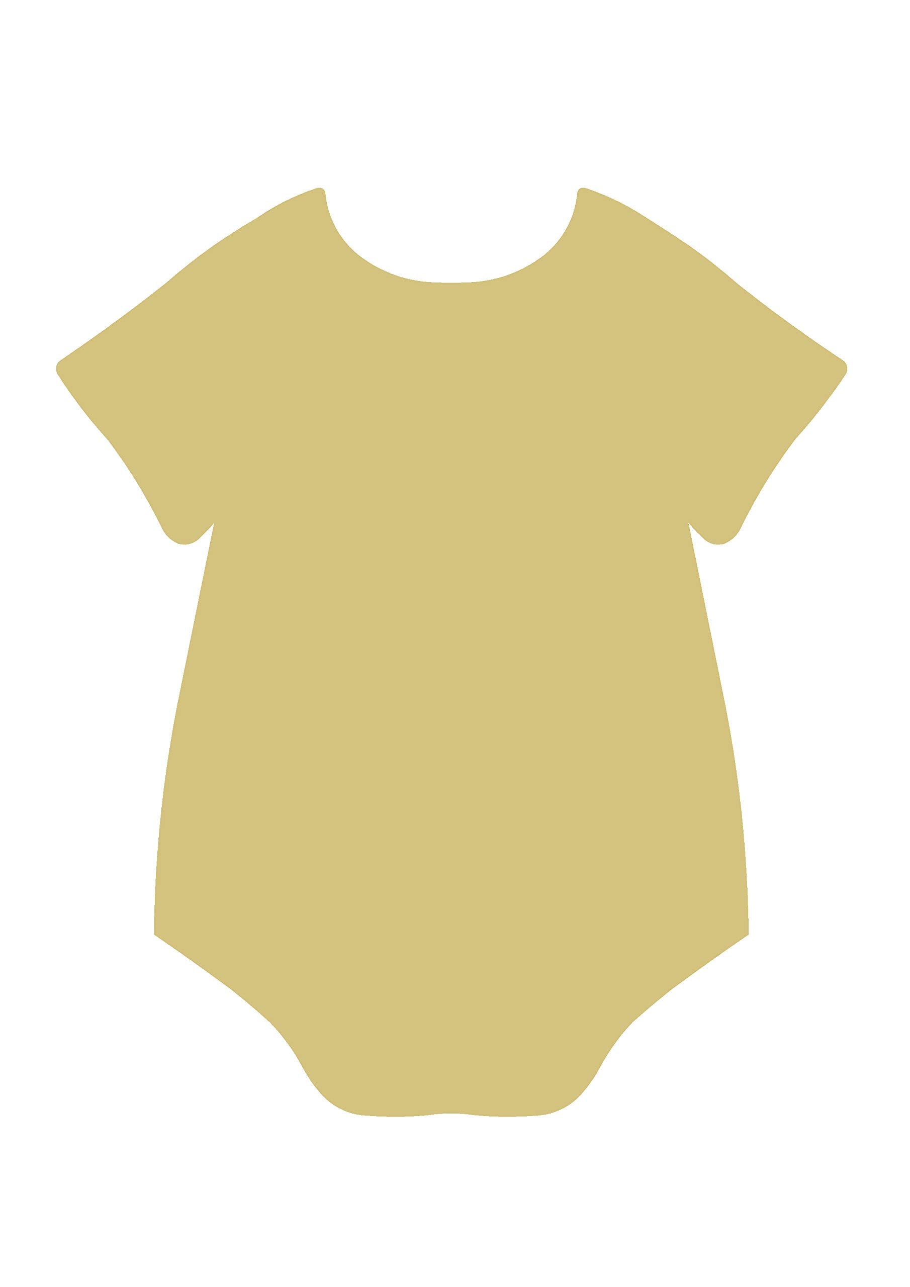 Onesie Cutout Unfinished Wood Baby Nursery Baby Shower Door Hanger MDF ...