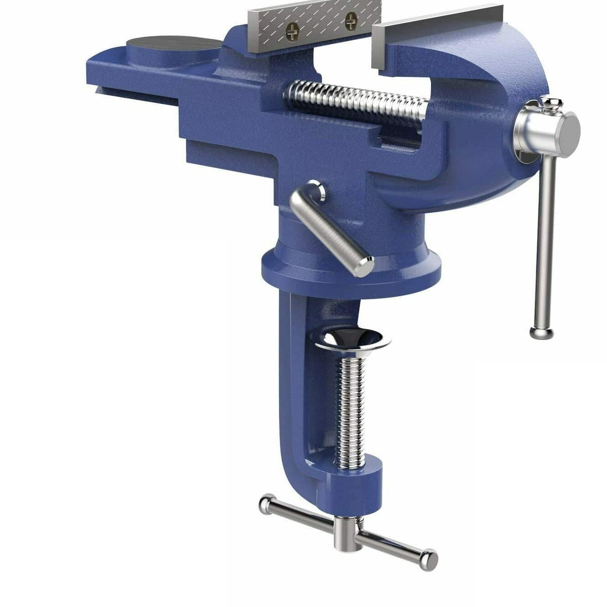 VCT Clamp on Vise Swivel Base Bench Vise 2" Jaw, Table Top Vice Portab ...