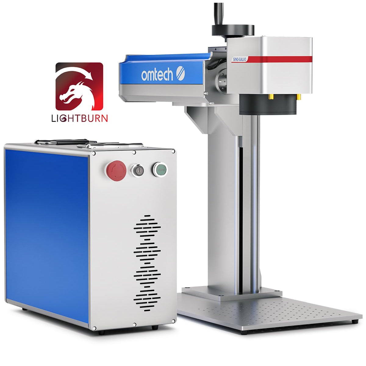 OMTech 30W Fiber Laser Engraver with LightBurn, Laser Engraving Machin ...