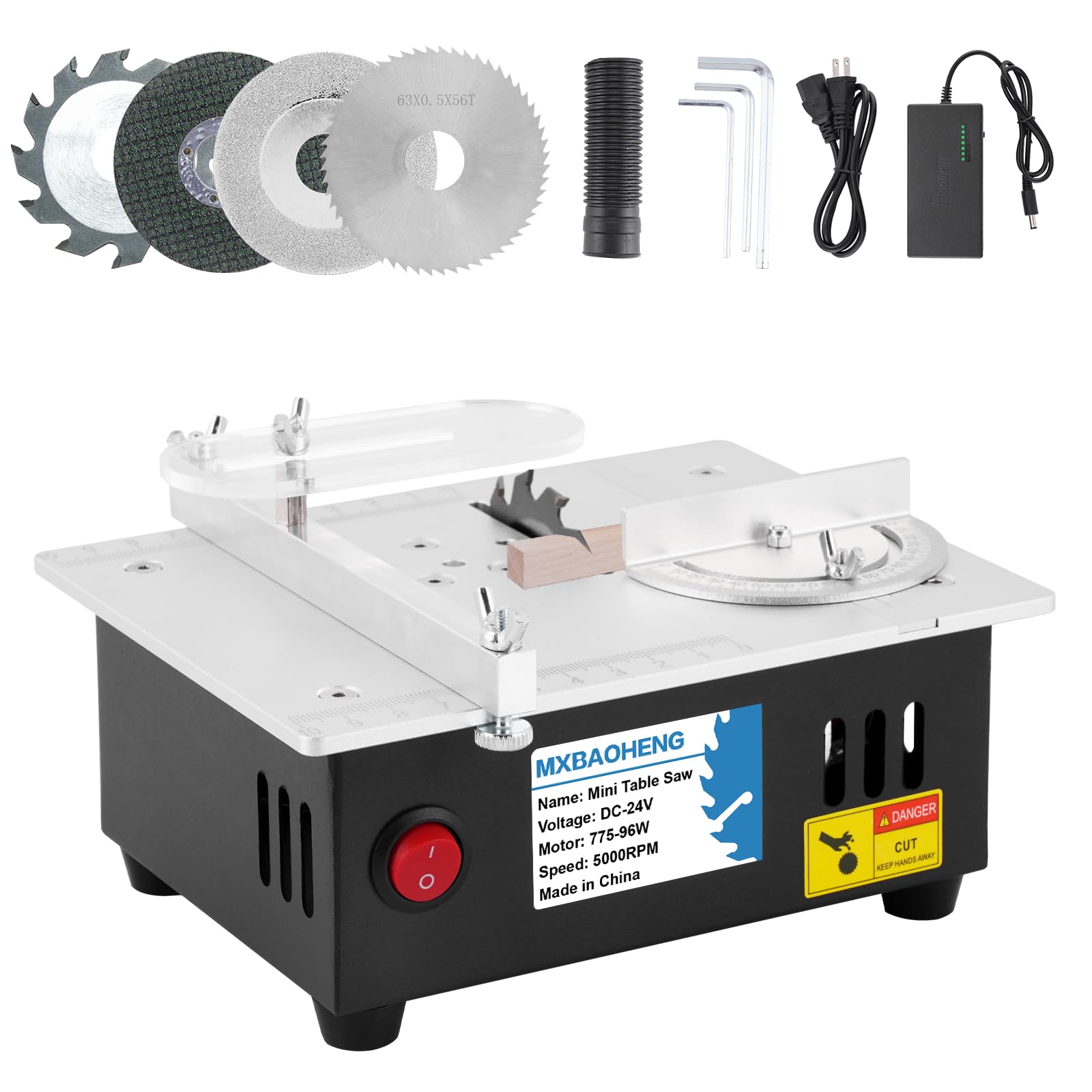MXBAOHENG Mini Table Saw S2 Portable Precision Table Saws for Crafts, 1 ...