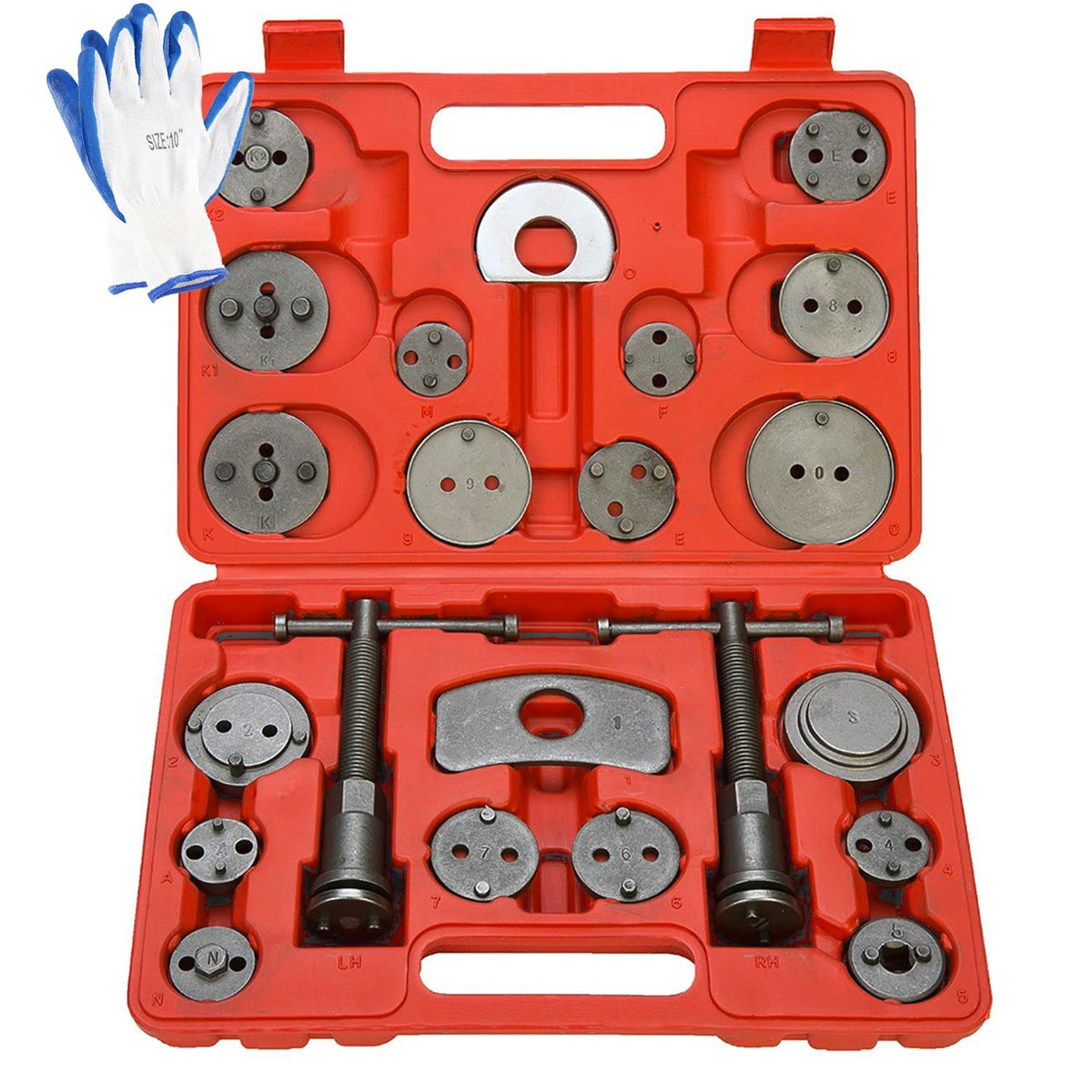 8MILELAKE Disc Brake Caliper Compressor Wind Back Tool 24pc Profession ...