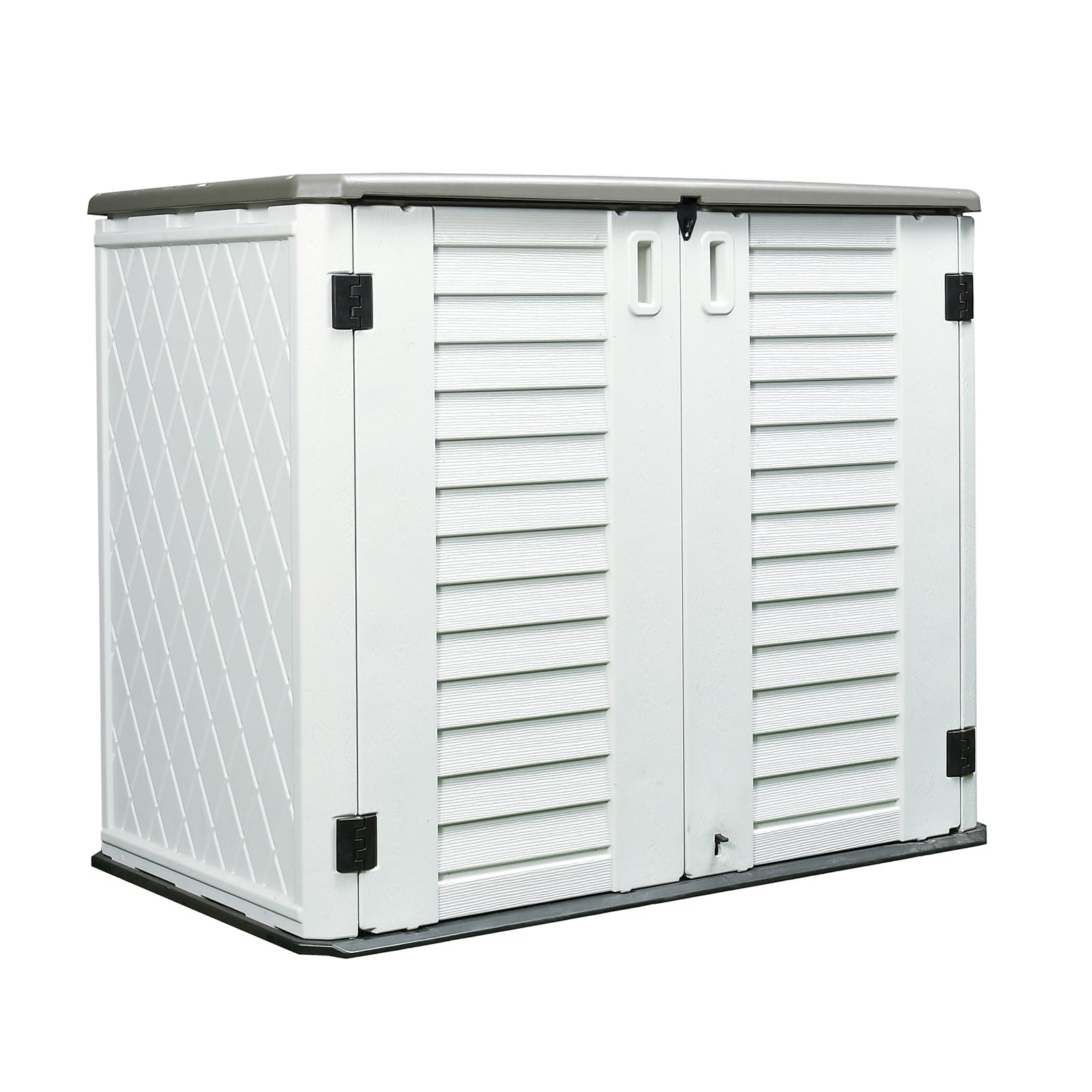 HOMSPARK Outdoor Storage Shed Weather Resistance, Thickened Resin ...