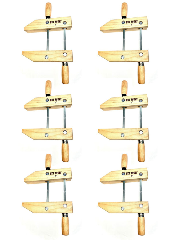 VCT 7" Inch Wooden Handscrew Clamp Hand Screw Clamps for Woodworking ...