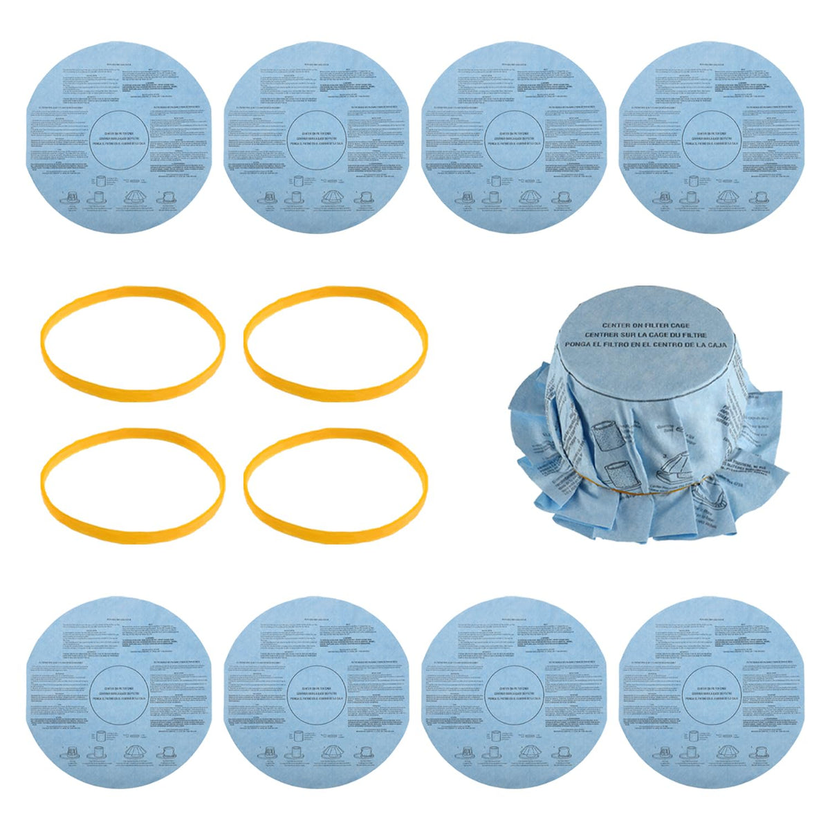 EPLZON Reusable Wet Dry Vac Filter VF2002 Dry Disc Vacuum Filters for ...