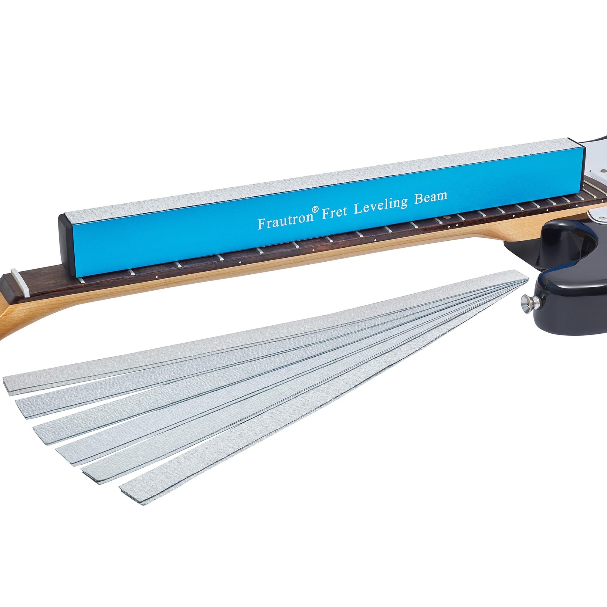 Frautron 16" Fret Leveling Beam, Aluminum Guitar Fret Leveler Sanding ...