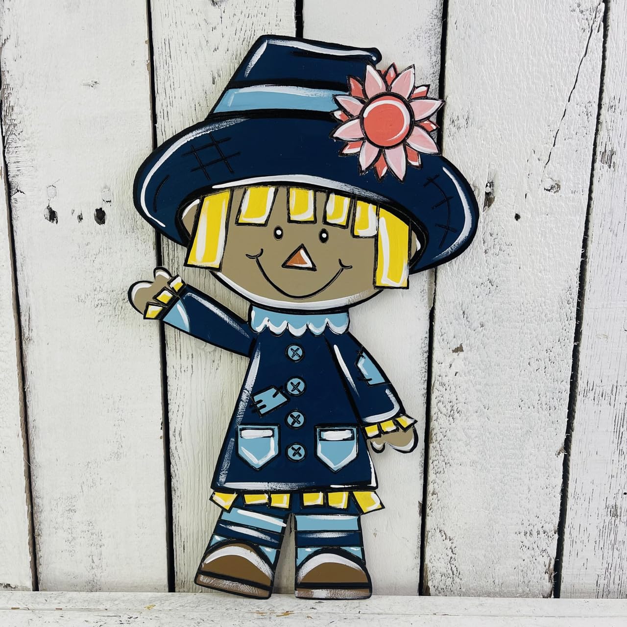 Scarecrow, Fall Shape, Kids Craft, Unfinished Wood Cutout, Paint by ...