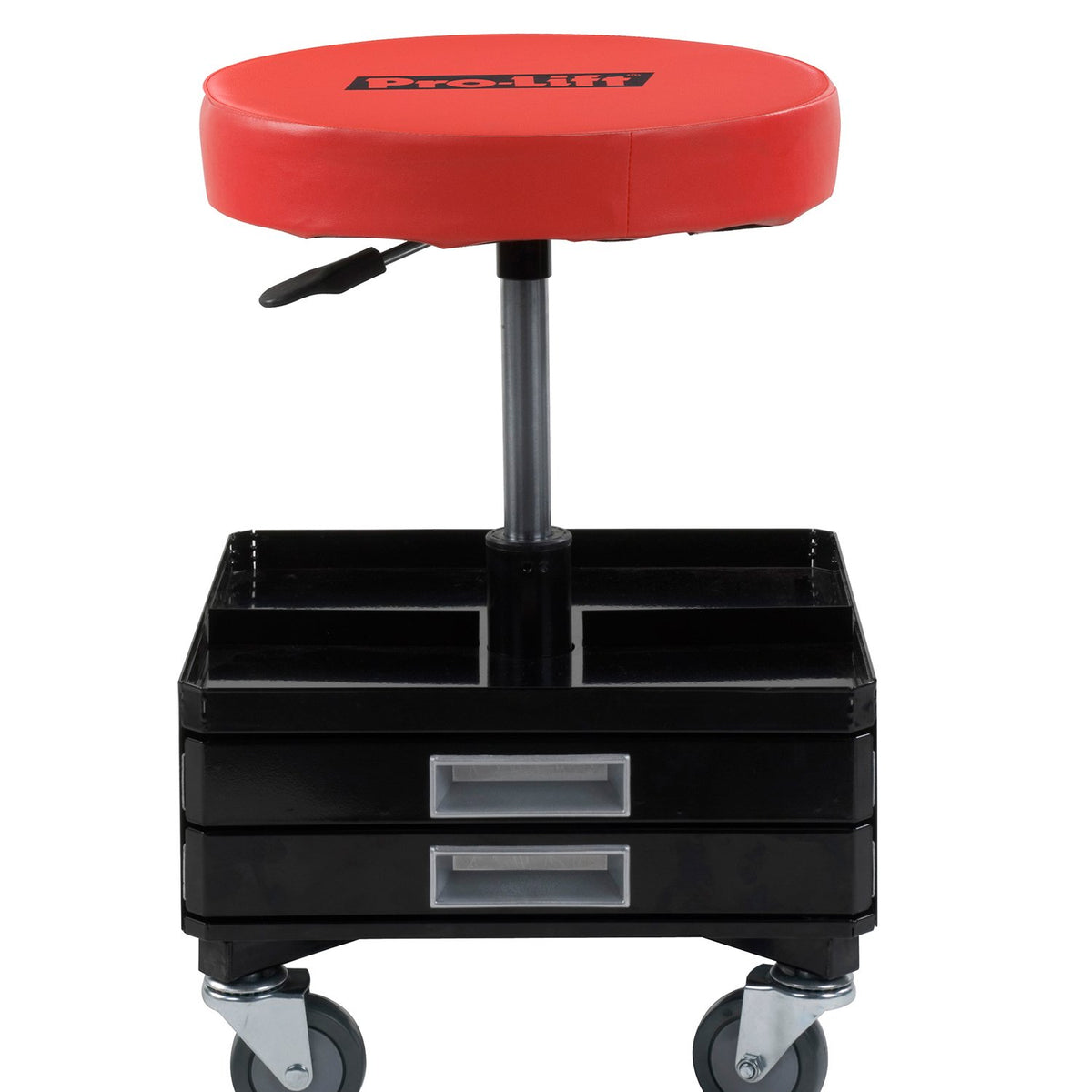 Pro-Lift C-3100 Grey Pneumatic Chair with Dual Tool Tray - 300 lb. Cap ...