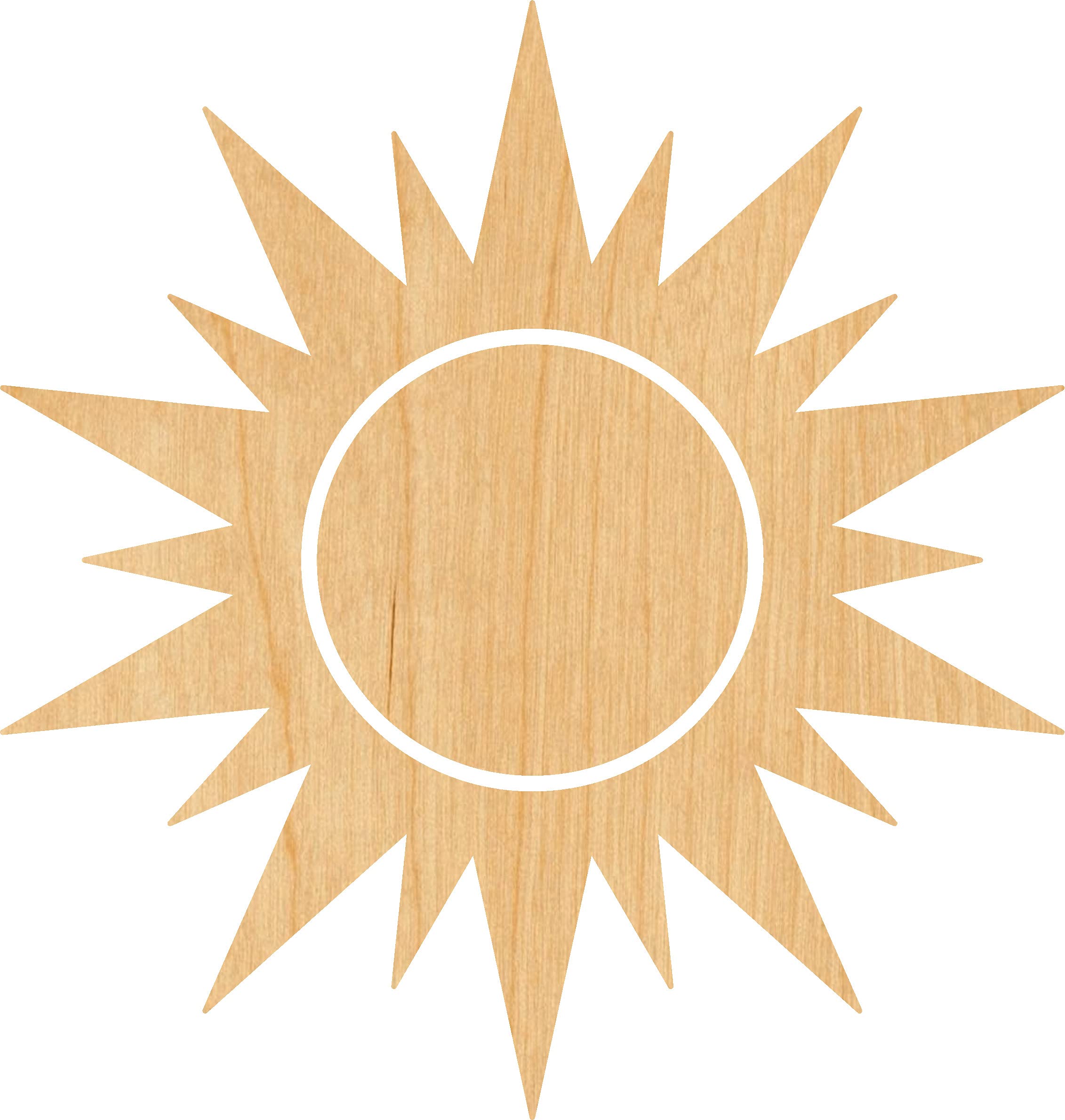 The Sun Laser Cut Out Wood Shape Craft Supply - 4 Inch – WoodArtSupply