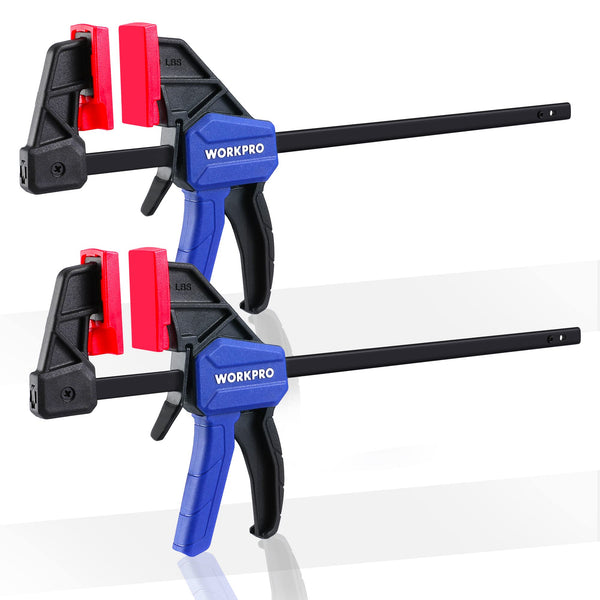 WORKPRO 6" Mini Bar Clamps for Woodworking, One-Handed Clamp/Spreader ...
