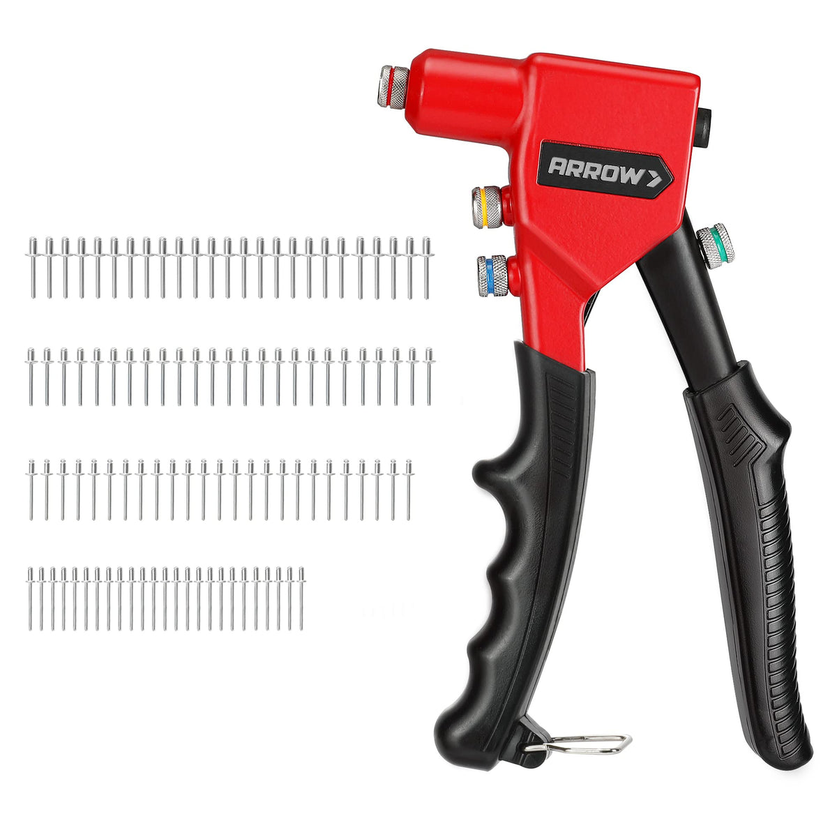 Arrow Hand Riveter Kit, RT187M Professional Pop Rivet Gun with 3/32 ...