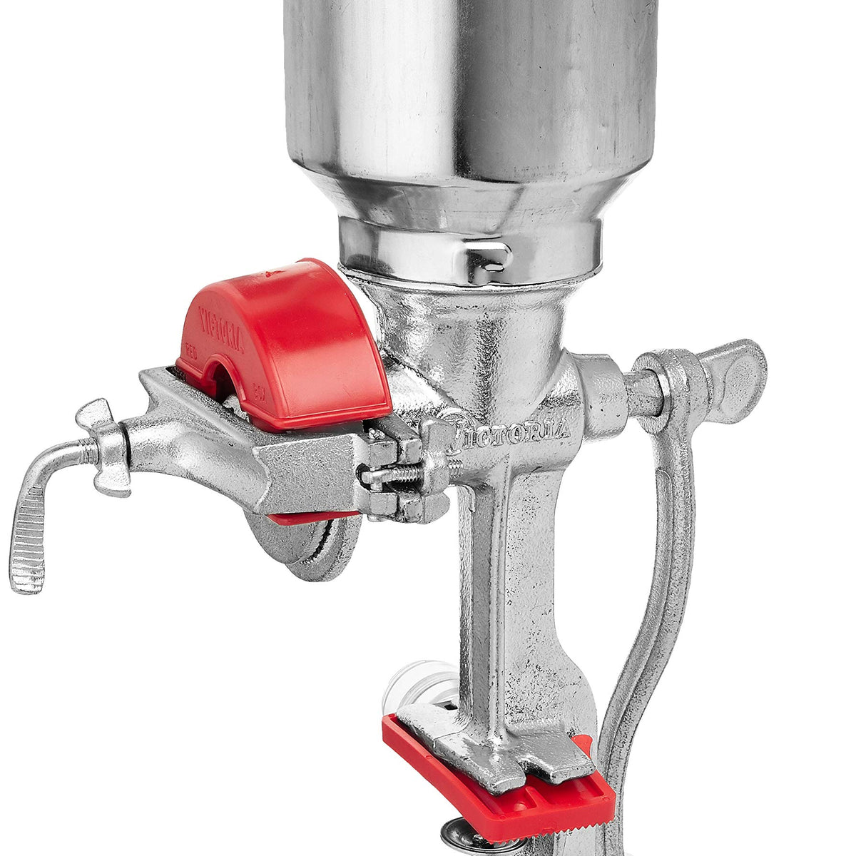 Victoria Manual High-Hopper Grain Grinder, Made in Colombia, Silver ...