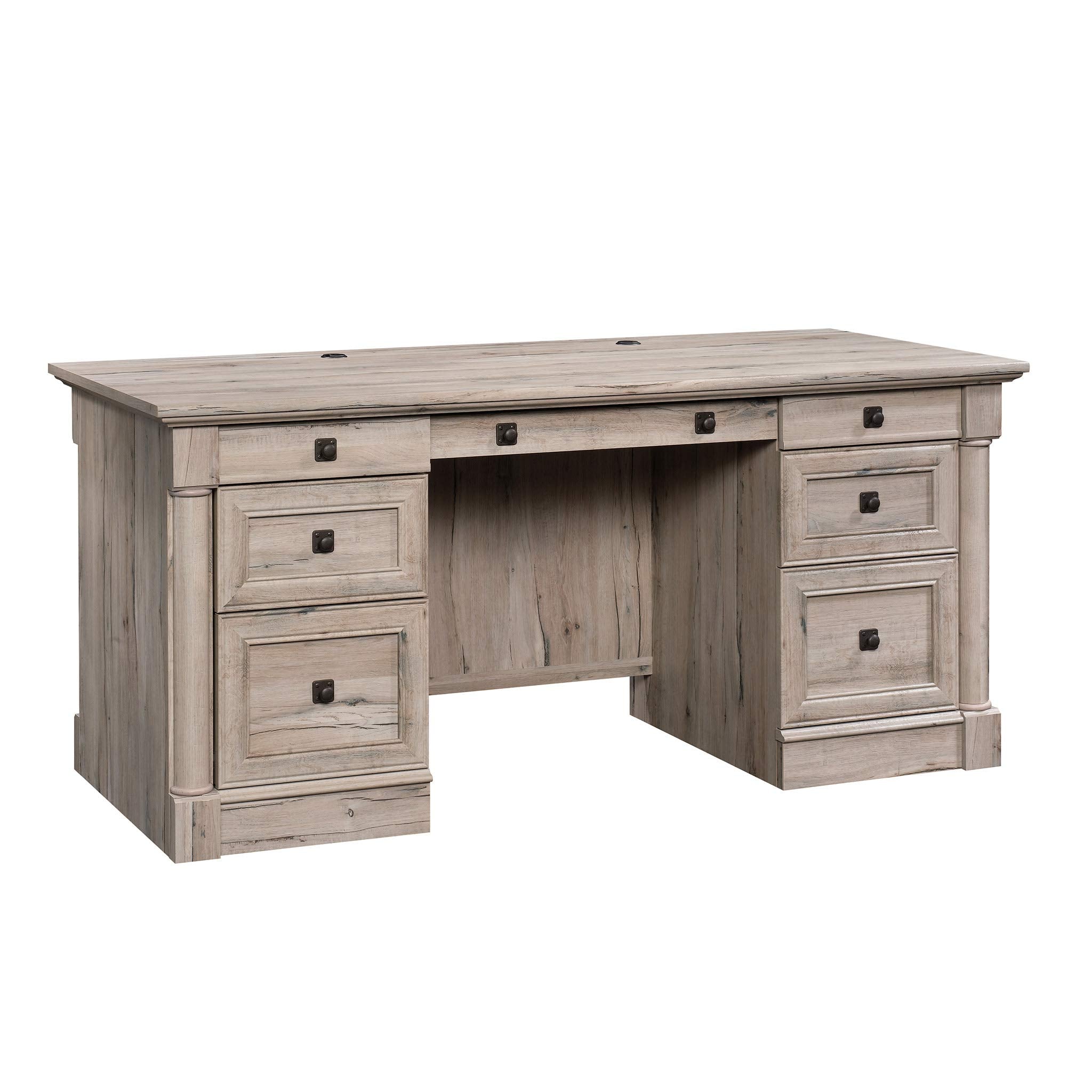 Sauder Palladia Executive Desk, L: 65.12" x W: 29.53" x H: 29.61 ...