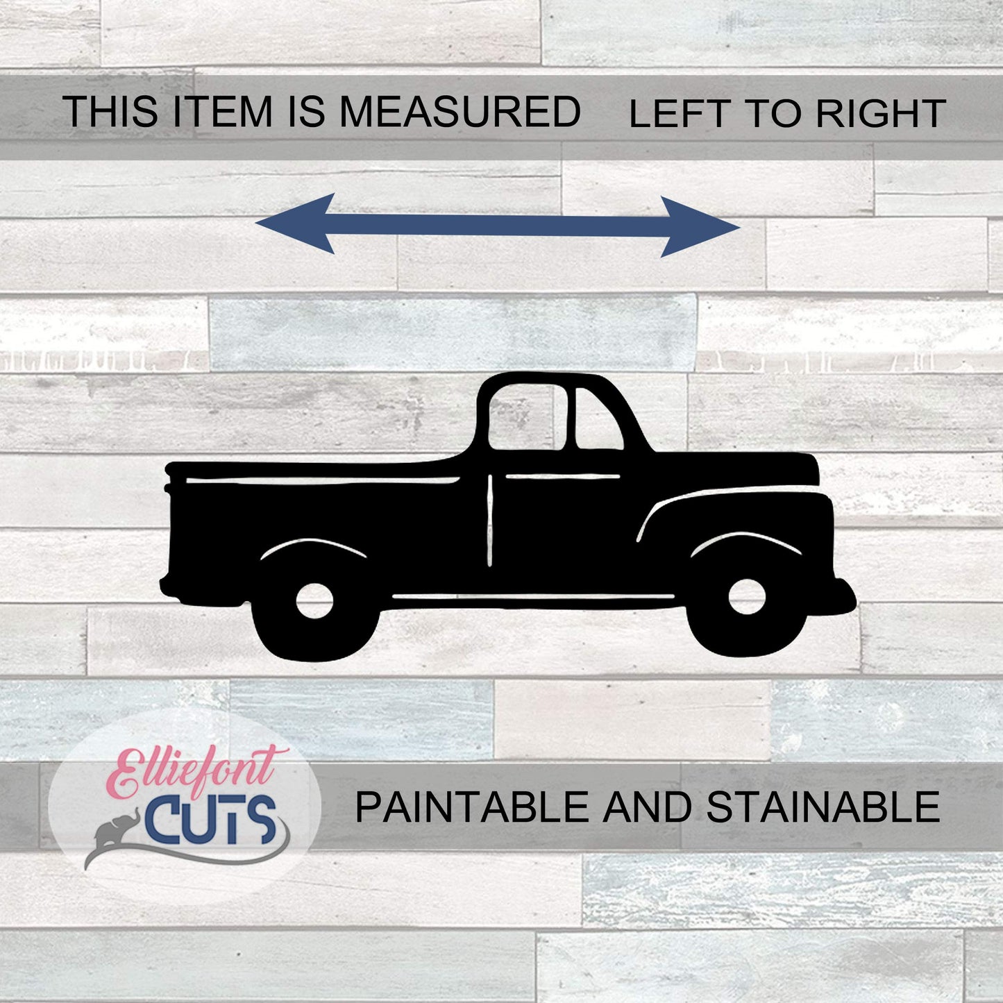 Vintage Pickup Truck Wood Cutouts for crafts, Laser Cut Wood Shapes 5mm ...