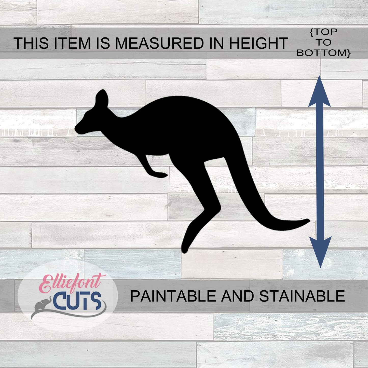 Kangaroo Wood Cutouts for crafts, Laser Cut Wood Shapes 5mm thick ...