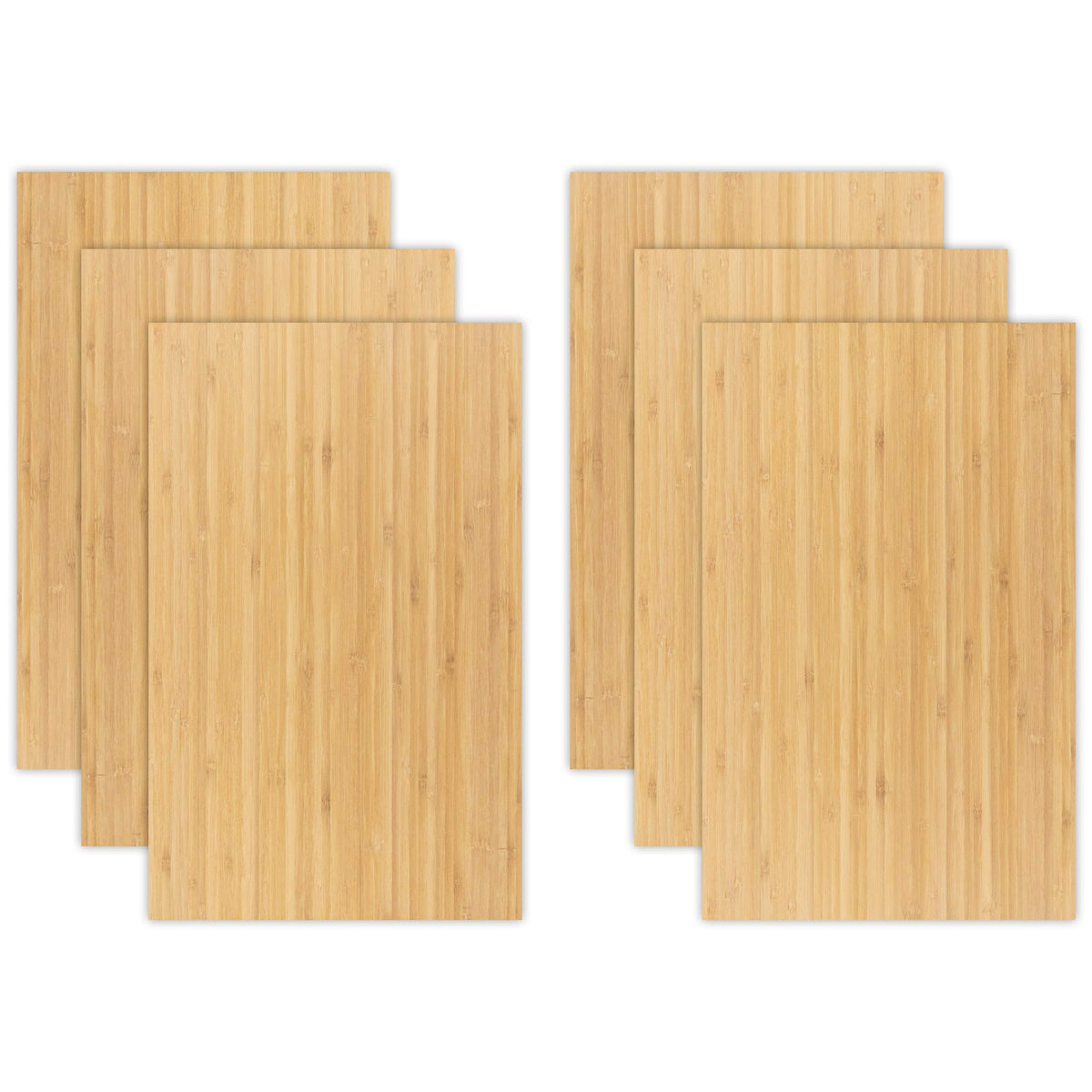 Bamboo 6 Sheets | 3mm 1/8th inch, 12”x19” Premium Two Sided with MDF C ...