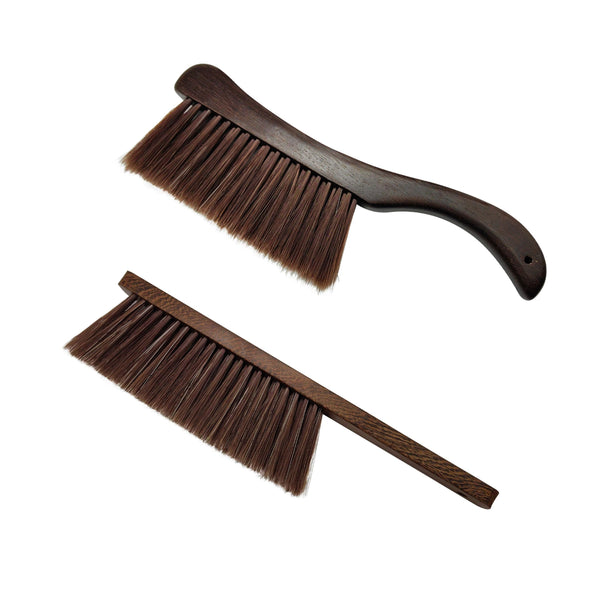 2 Pcs Wooden Hand Broom Brush, Dust Bench Brush Whisk Broom Soft Brist ...